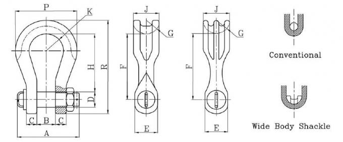 ASME B30.26 Shackle Bow Type
