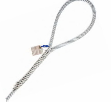 Fibre Core Hand Spliced Wire Rope Sling Assembly Galvanized Steel Material