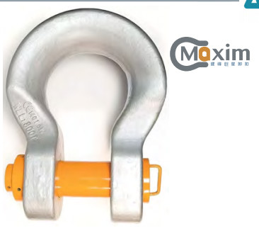 1.25 Inch WLL 12 Tonne Wide Body Shackles Steel Safety Pin Bow Shackle