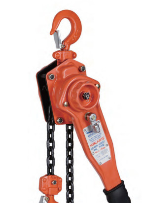 Nylon / Rubber Wheels Steel Block And Tackle Hoists For Lifting And ...