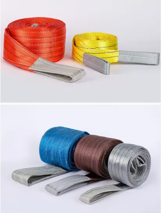 Heavy-Duty 100% Polyester Flat Woven Webbing Slings | EN1492-1 ...