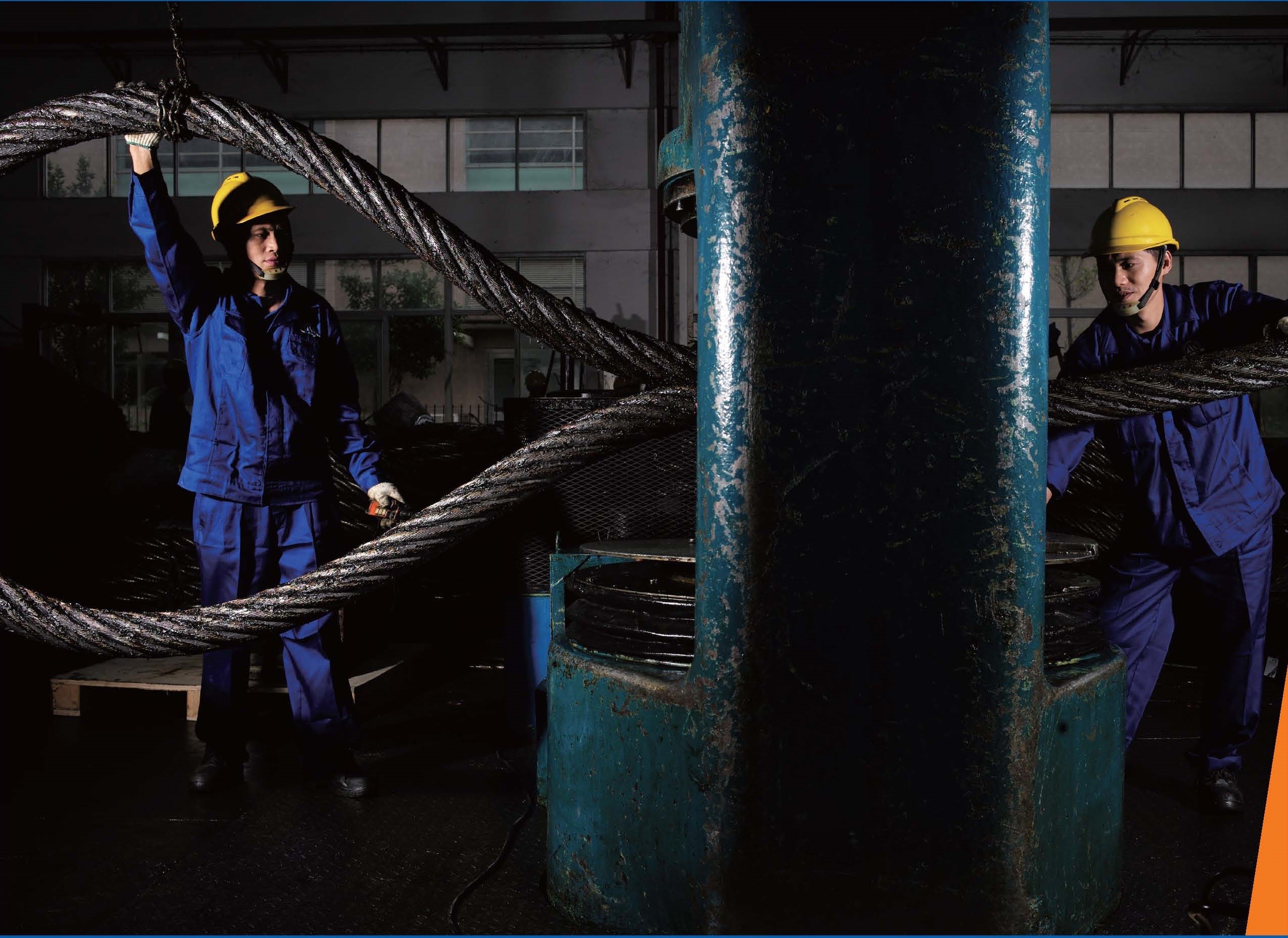 150mm Multi Wire Rope Sling Assembly , 5:1 Cable Laid Sling