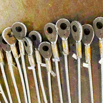 Rust Coloured Ductile Iron 28mm Solid Rope Thimble