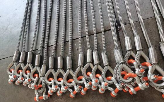 Pressed Flemish Eye Wire Rope Sling with Bow Shackle
