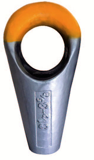 RR-S-550D 3-1/2" Galvanized steel Wire Rope End Stop