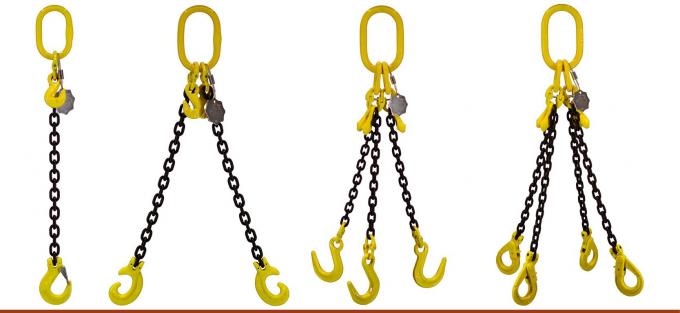 32mm 4 Way Lifting Chains , ISO1835 4 Point Lifting Chain